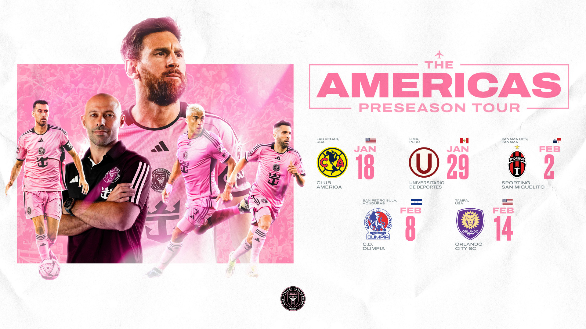 Inter Miami anuncia gira de pre temporada de cara al inicio de la MLS ...