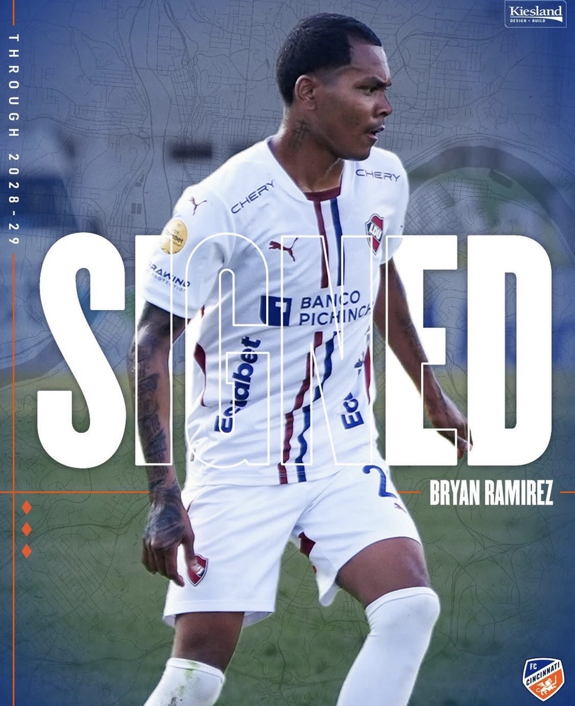 Bryan Ramírez ficha por FC Cincinnati por tres temporadas - La Bola Sports